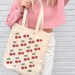 Cherry Tote Bag / Canvas Tote Bag / Everyday Bag / Pretty Tote Bag ...