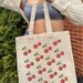 Cherry Tote Bag / Canvas Tote Bag / Everyday Bag / Pretty Tote Bag ...