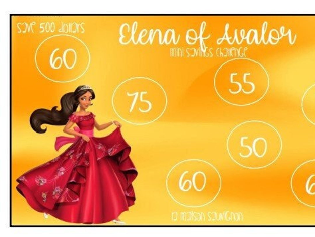 Elena Mini Savings Challenge (digital) - Etsy