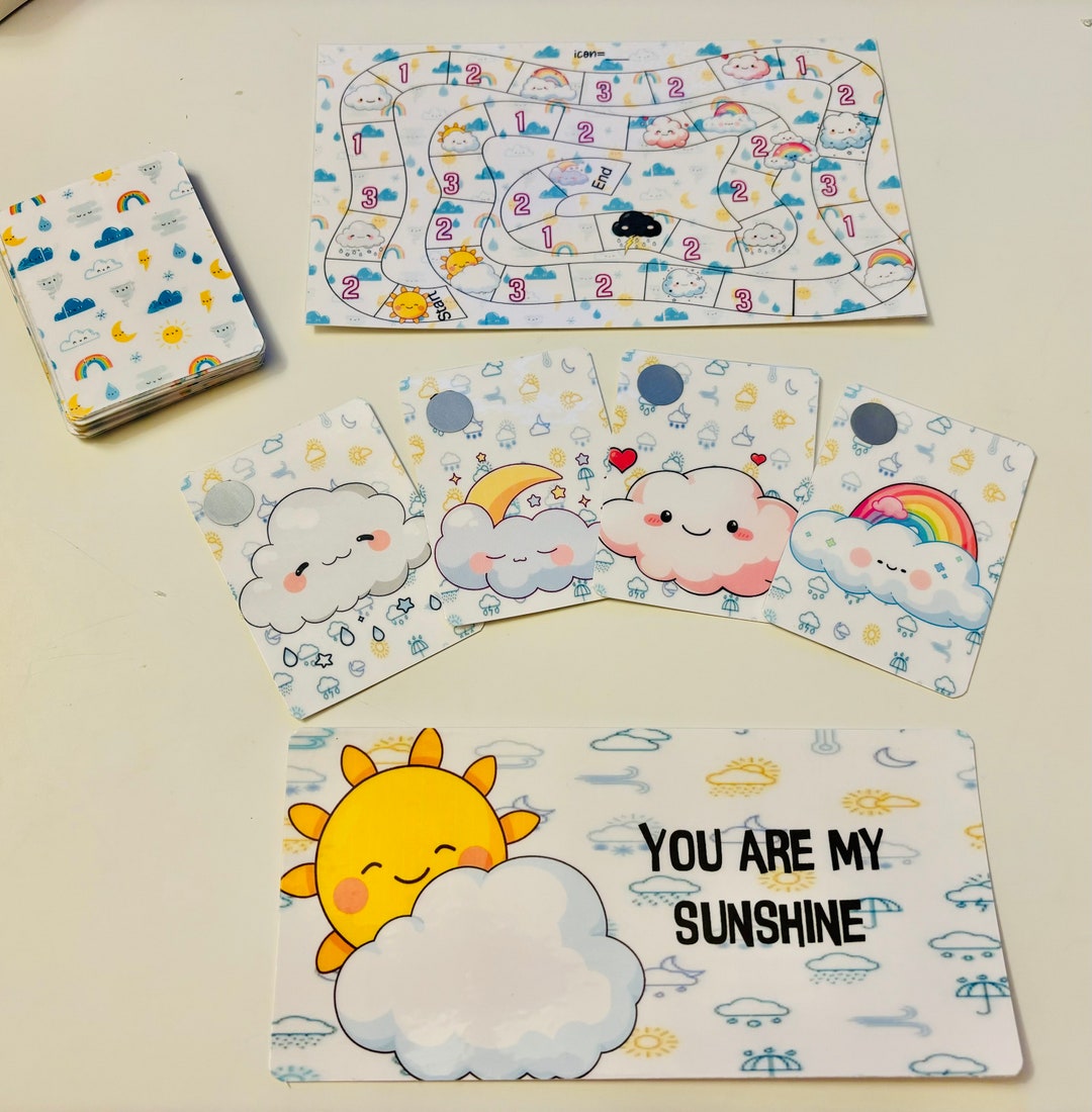 Sunshine Game|mini Card Set|low Income|save 125 Dollars| 2 or 3 Ways to ...