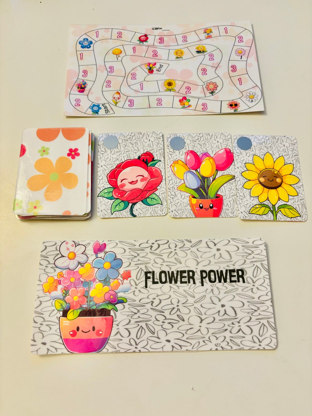 Flower Power Game|mini Card Set|low Income|save 125 Dollars| 2 or 3 ...