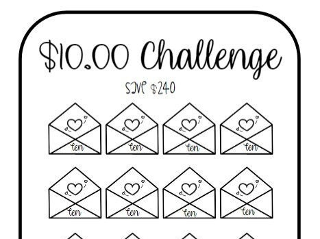 10 Dollar Challenge - Etsy