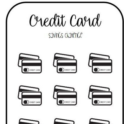 Credit Card Savings Tracker (digital) - Etsy