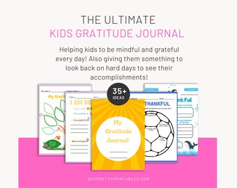 Gratitude Worksheets for Kids, Gratitude Journal - Etsy