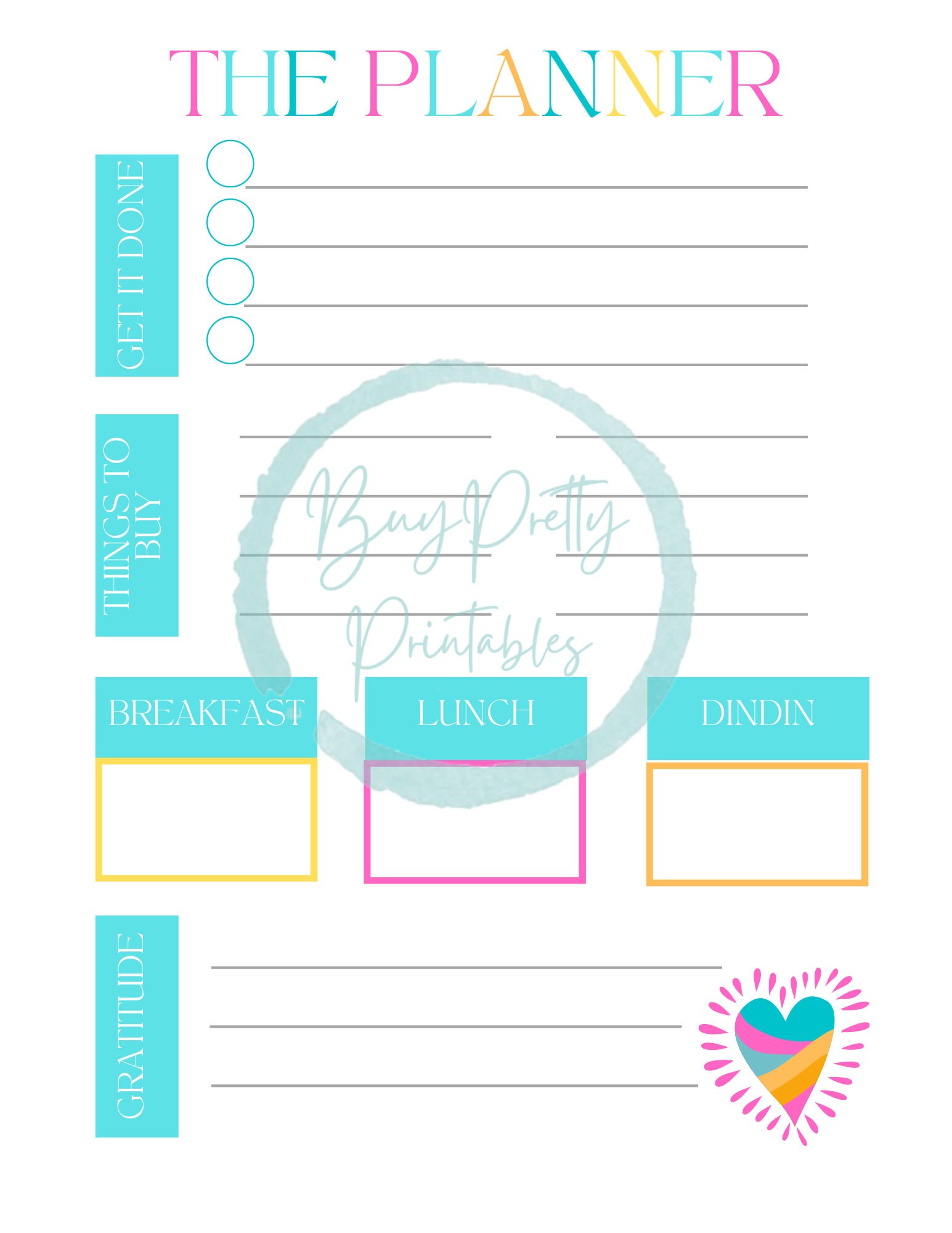 Kate Spade Inspired Printable Planner Instant Download - Etsy