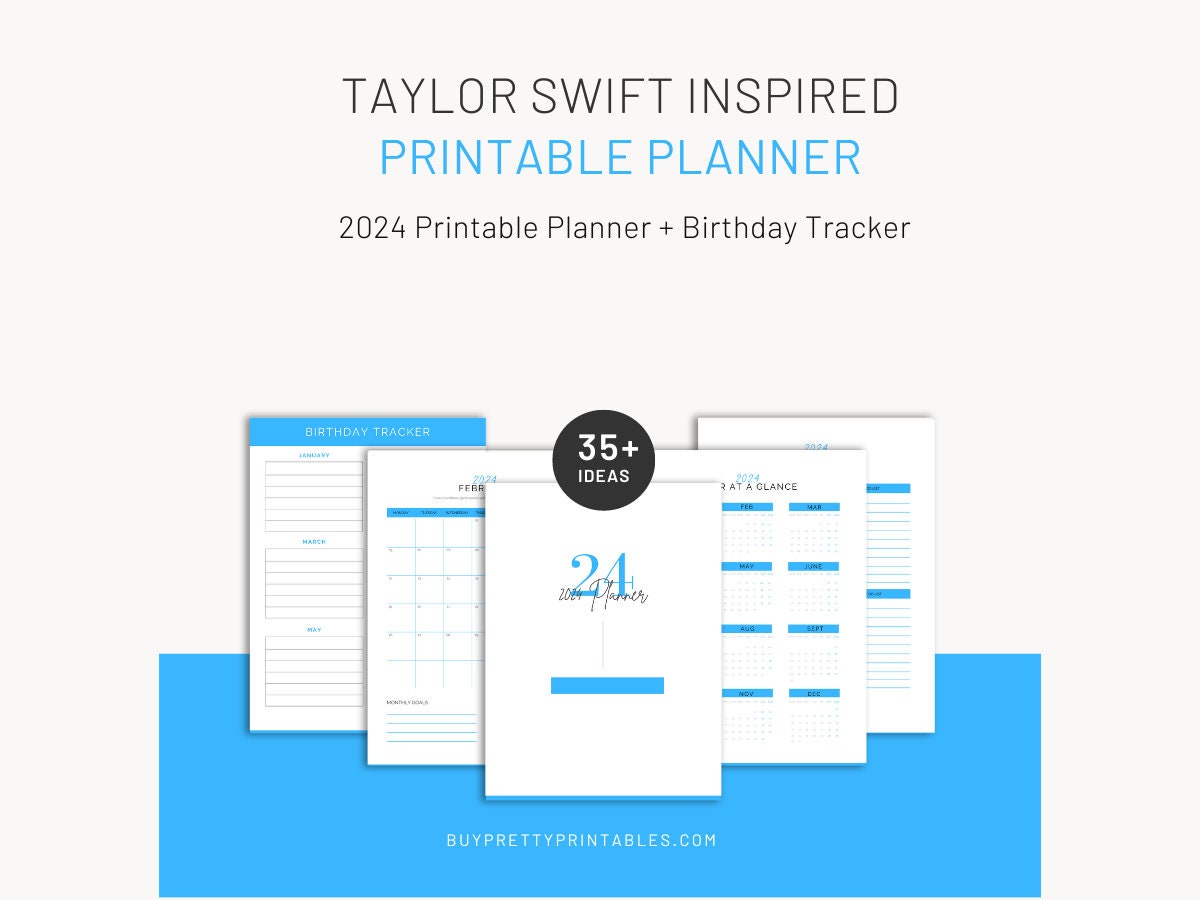 Taylor Swift Inspired 2024 Planner - Etsy