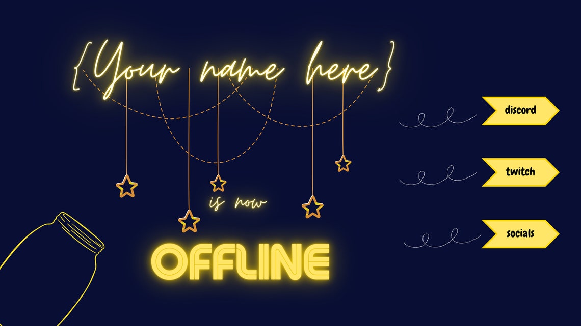 Firefly Animated Stream Overlay Pack, Animated Scenes, Webcam Overlay ...