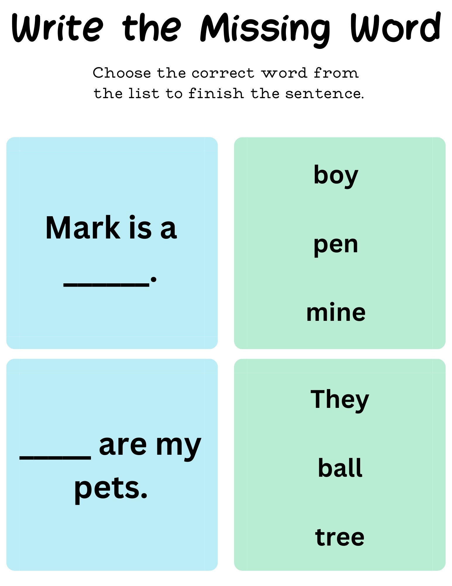 Printable Workbook ADHD Reading Help Homeschool Worksheets for Kids ...