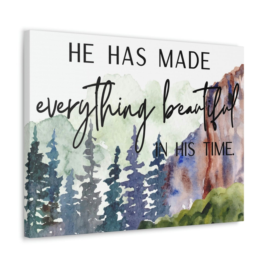 Scripture Art Print Bible Wall Art Decor Inspirational Art Watercolor ...