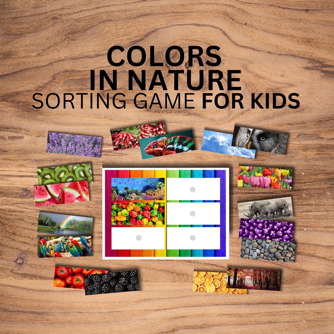 Toddler Colour Matching Cards, Colours in Nature, Montessori Materials ...