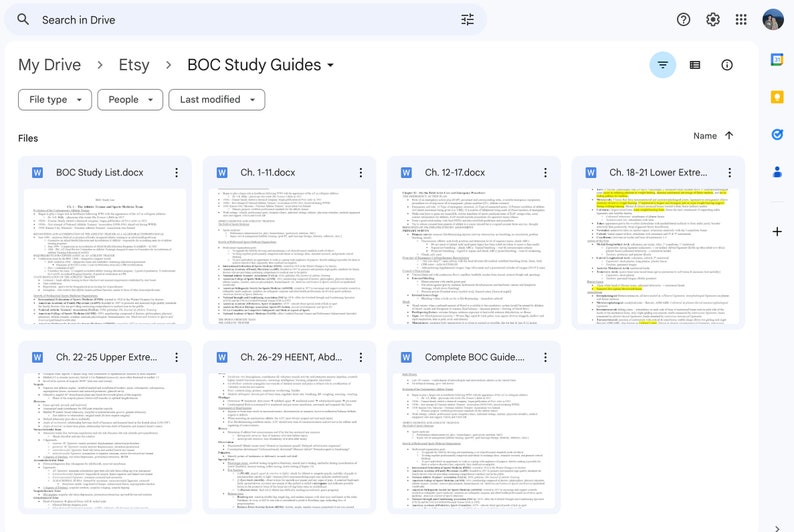 BOC Exam Study Guides - Etsy