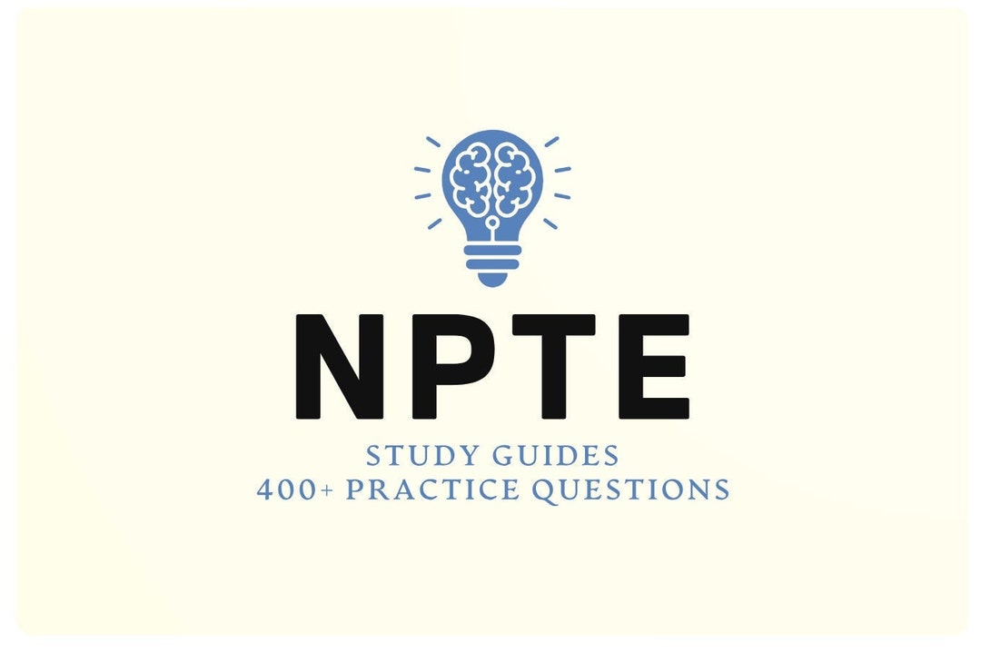 NPTE Study Guides & Practice Questions - Etsy