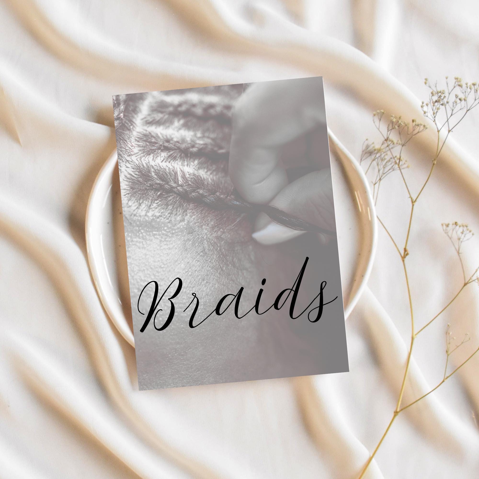 Braiding Beauty Poster, Printable, Hair Salon Wall Art, Black Stylist ...