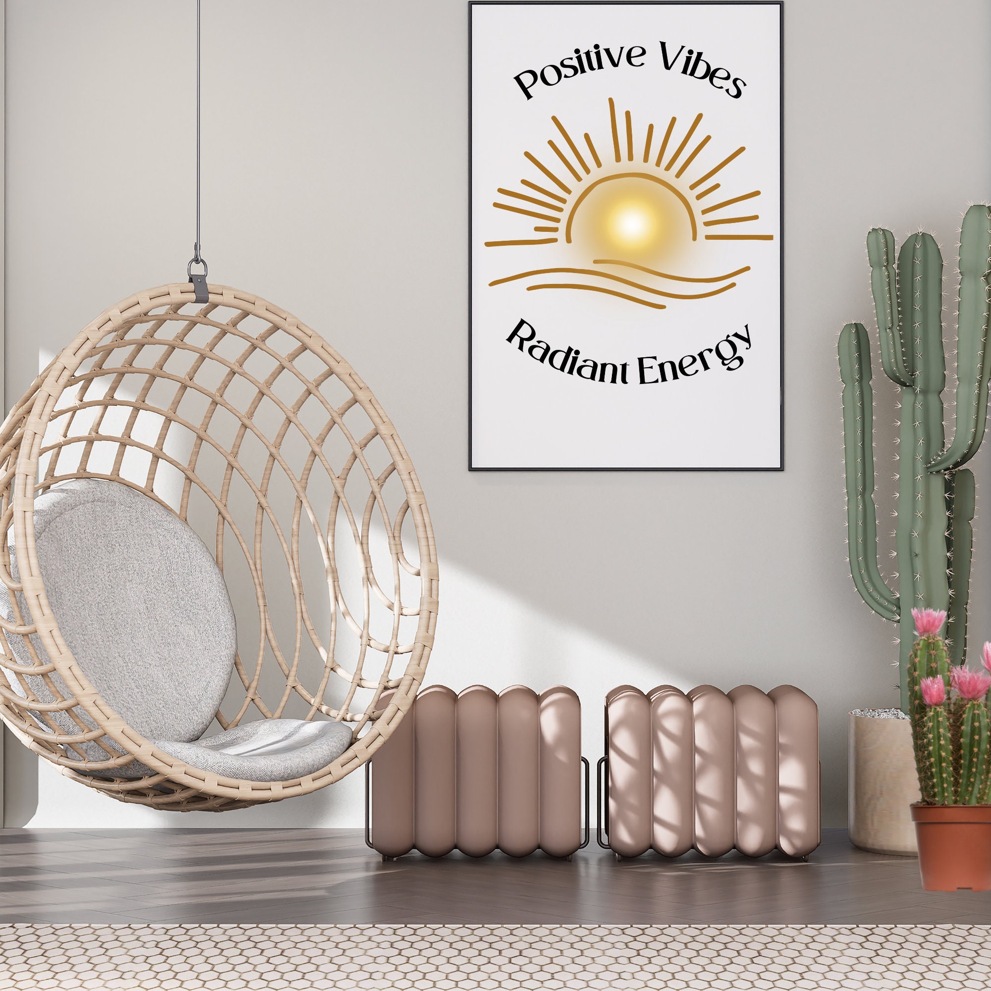 Energy Wall Art, Sun Wall Art, Positive Affirmation Wall Art, Instant ...