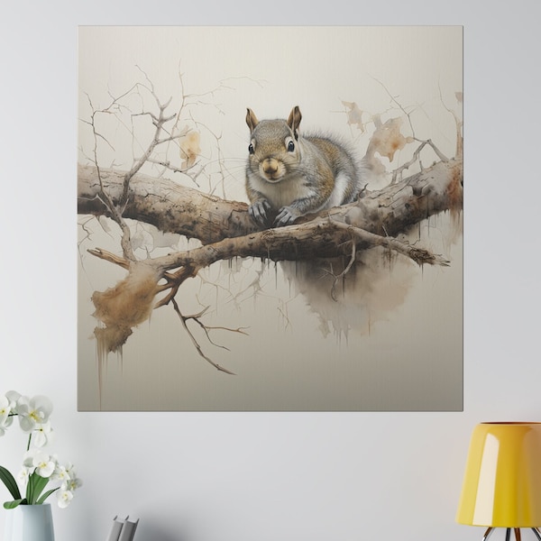 Squirrel Print - Etsy