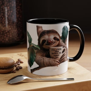 Sloth Coffee Mug 11 and 15 Oz. Sloth Lover Gifts Sloth Gifts for Women ...