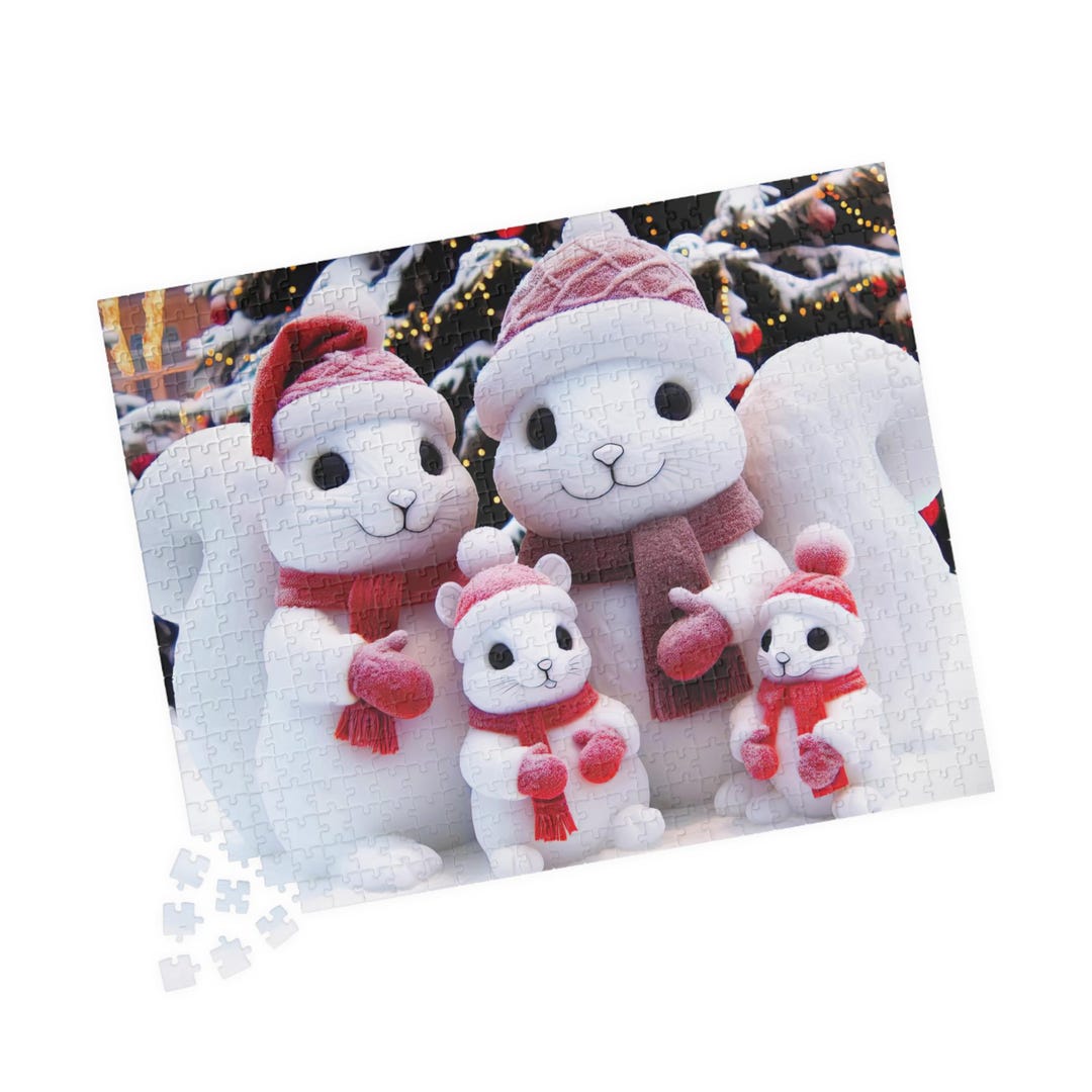 Snowman Squirrel Jigsaw Puzzle 110 252 500 1014-piece for Kids or ...