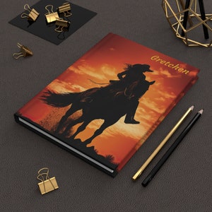 Personalized Cowgirl Journal Notebook, Lined Journal Pages Cowgirl ...