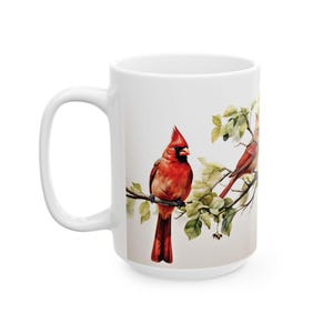 Cardinal Coffee Mug, 11 or 15 Oz. Bird Gift Cardinal Coffee Cup ...