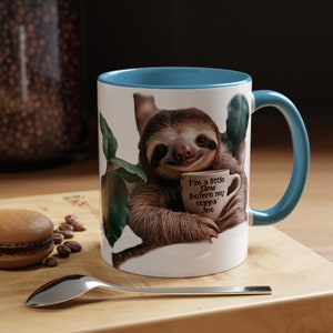 Sloth Coffee Mug 11 and 15 Oz. Sloth Lover Gifts Sloth Gifts for Women ...