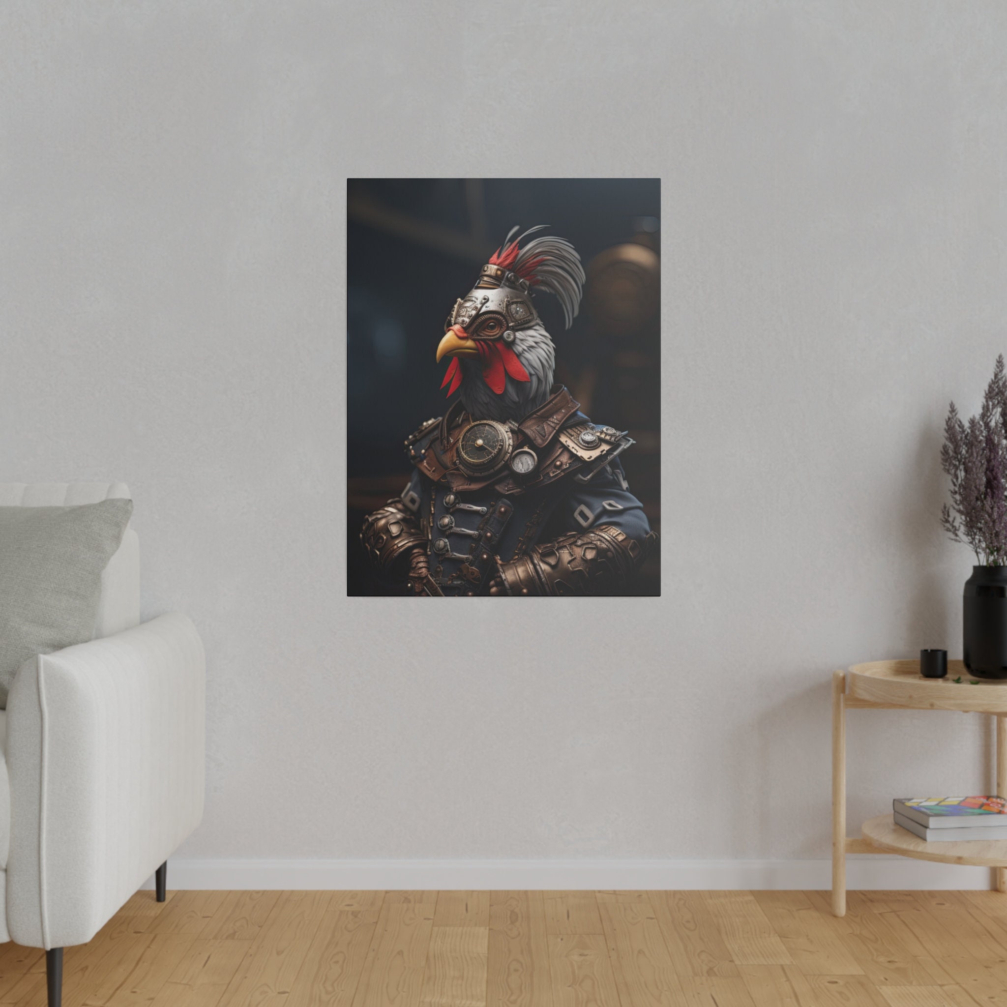 Steampunk Chicken Canvas Steampunk Bird Wall Art Steampunk - Etsy