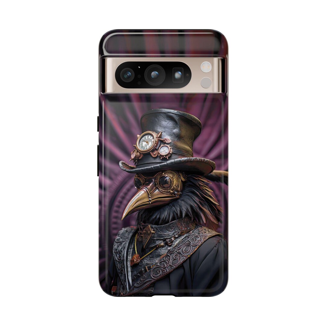 Steampunk Raven iPhone Samsung Galaxy Google Pixel Phone Case, Raven ...