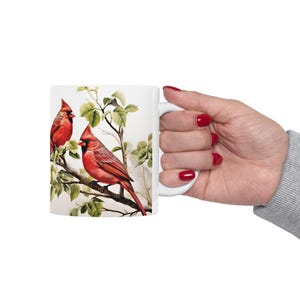 Cardinal Coffee Mug, 11 or 15 Oz. Bird Gift Cardinal Coffee Cup ...