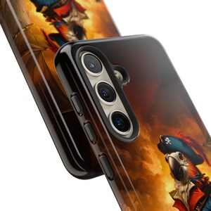 Whimsical Pirate Parrot Phone Case iPhone Pixel and Galaxy Tough Case ...