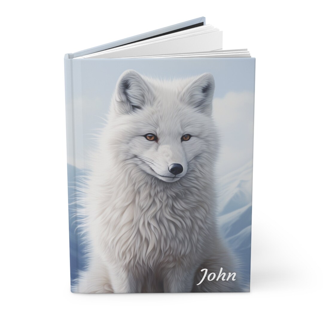 Personalized Artic Fox Journal Notebook Fox Lover Gifts Fox Gifts ...