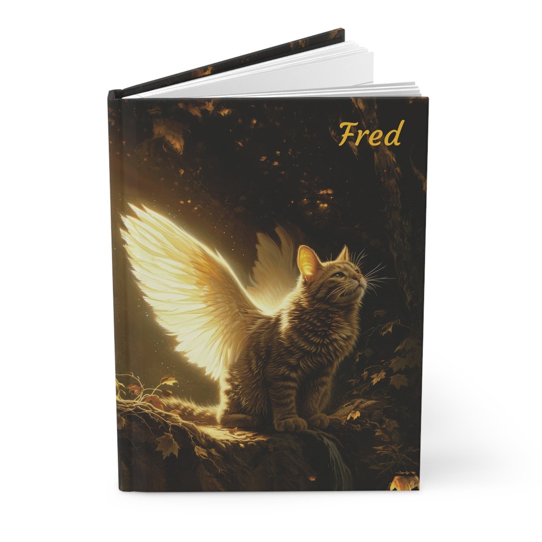 Personalized Cat Angel Journal Notebook Cat Lover Gifts Cat Memorial ...
