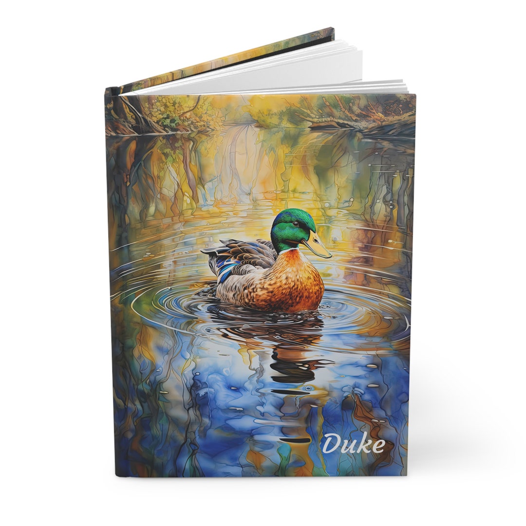 Personalized Duck Journal Notebook, Lined Journal Pages Duck Lover ...