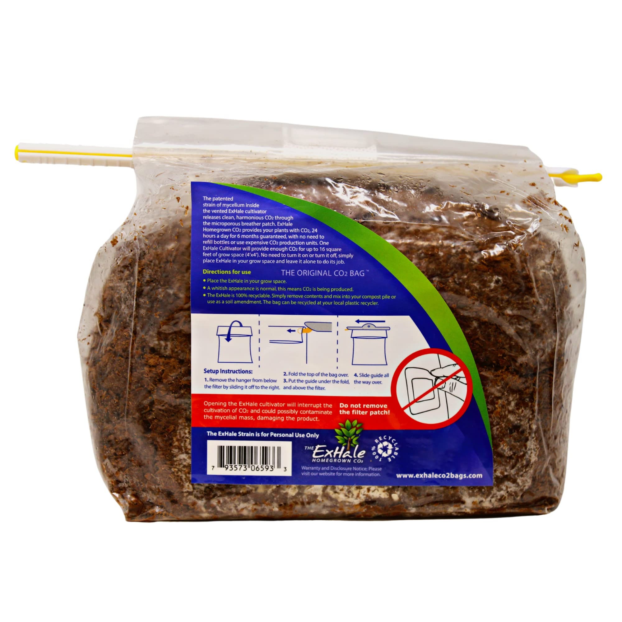 Exhale Homegrown CO2 Original - CO2 Bag for Indoor Grow Rooms & Tents ...