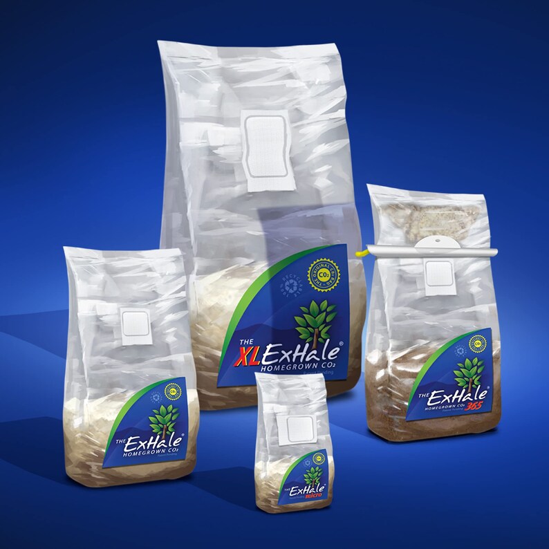 Exhale Homegrown CO2 365 - Self-activated Bag for Grow Rooms & Tents ...