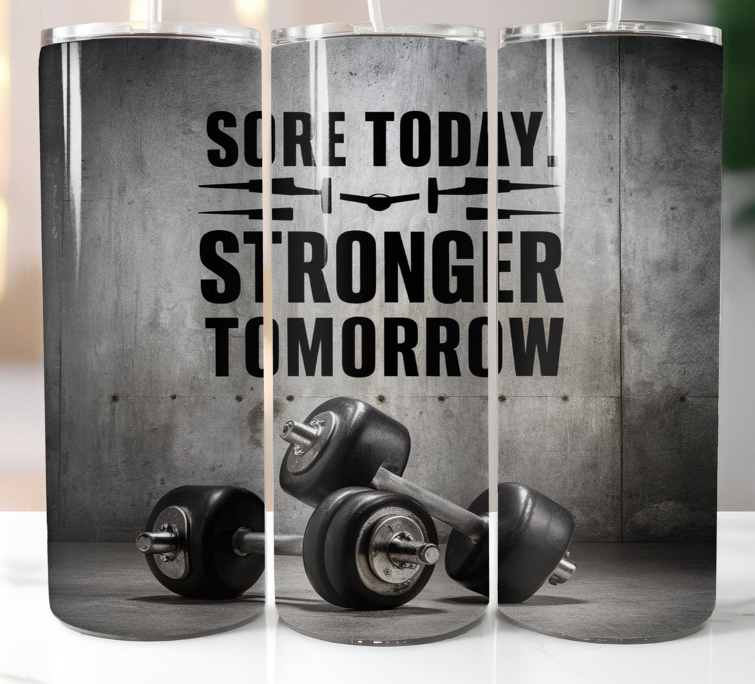 Workout 20 Oz Tumbler Wrap Sublimation Design, Daily Workout Motivation ...