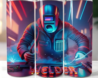 Welder Tumbler Wrap 20oz Skinny Tumbler Welders Life Sublimation Design ...