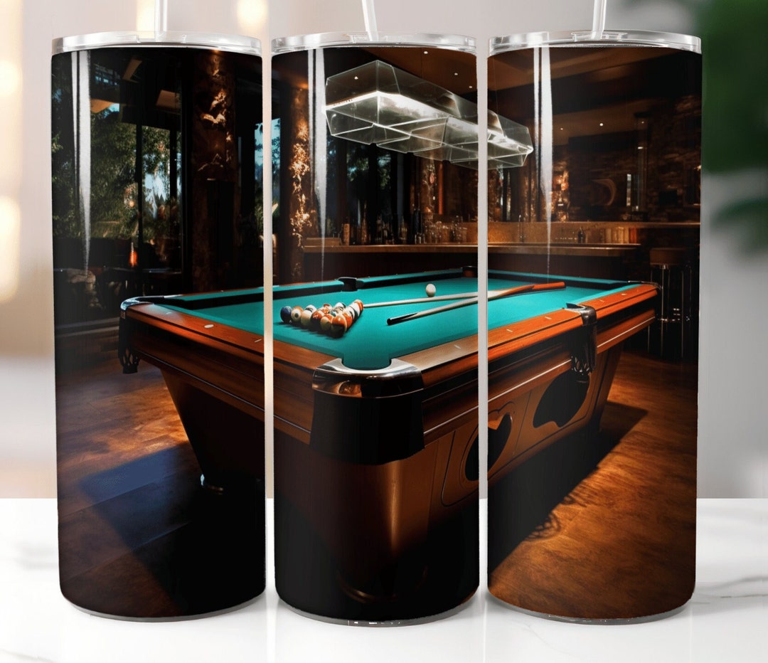 Billiard, Pool Table, Retro Lounge Billiard Table, 70's Vibe , Neon ...