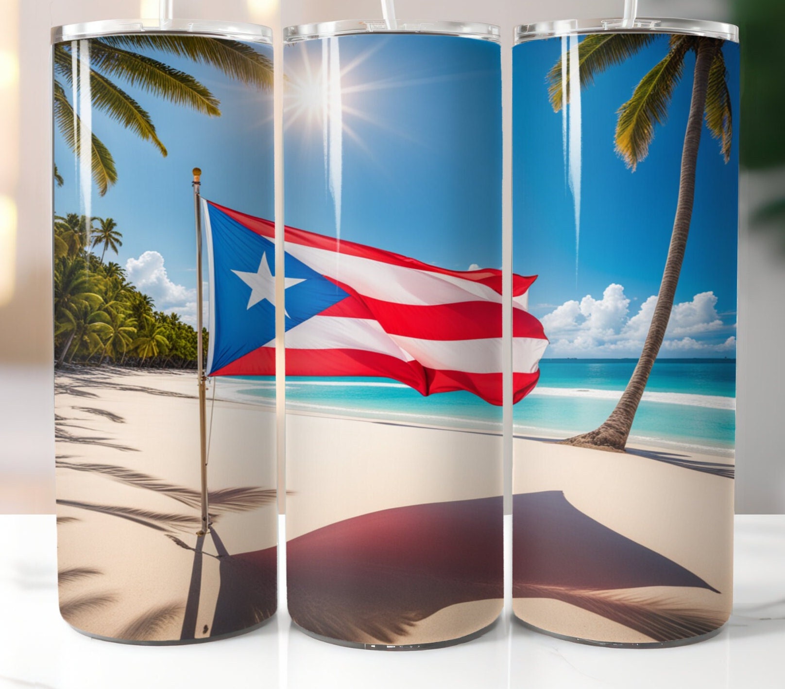 Puerto Rico Tumbler Wrap, Puerto Rico Png, Puerto Rico Flag Tumbler ...