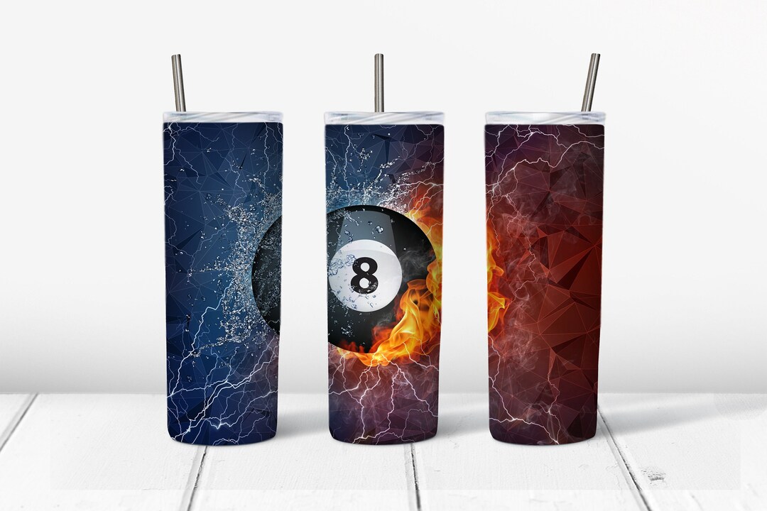 8 Ball, Pool, Billiards, Ready to Press, Png Sublimation Designs 20oz ...