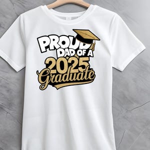 Graduate Class of 2025 Proud DAD PNG, 20oz Skinny PNG, Proud Parent ...