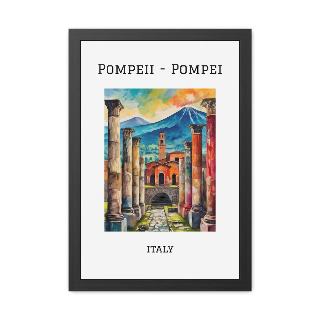 Pompeii Art, Italy Poster, Italy Wall Art, Pompeii Poster, Pompeii ...