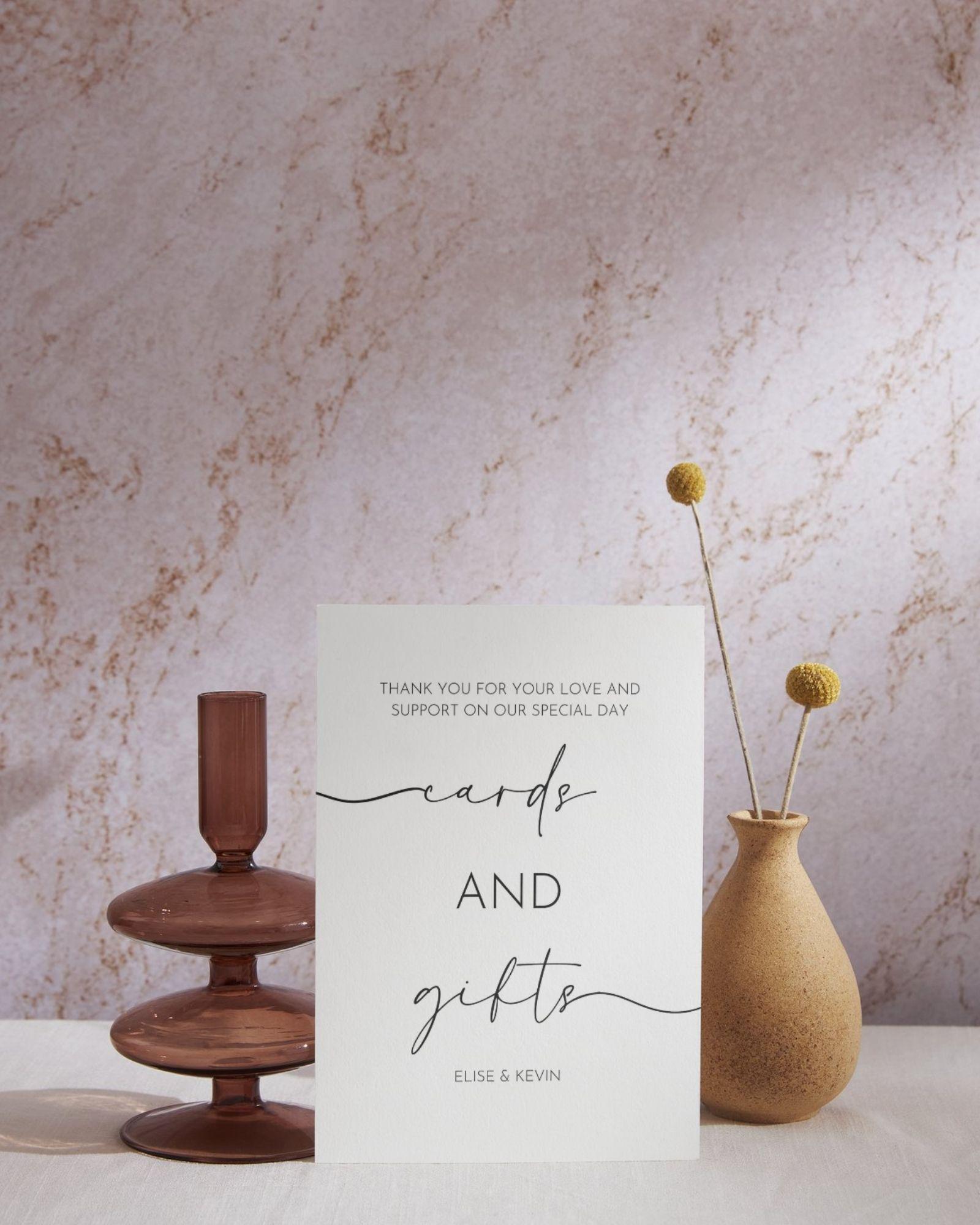 Modern Wedding Table Signage Bundle - Etsy