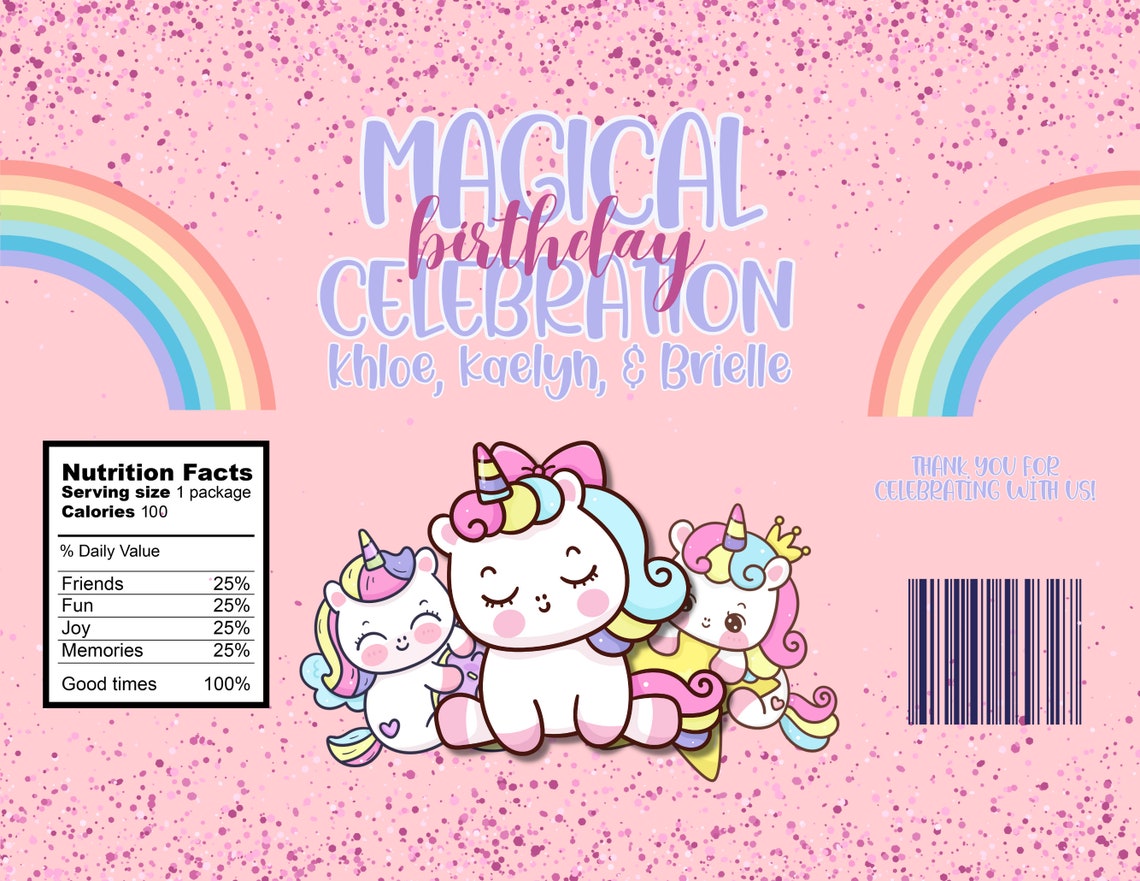 Fully Editable Chip Bag Template | Blank Chip Bag | Chip Bag Label ...