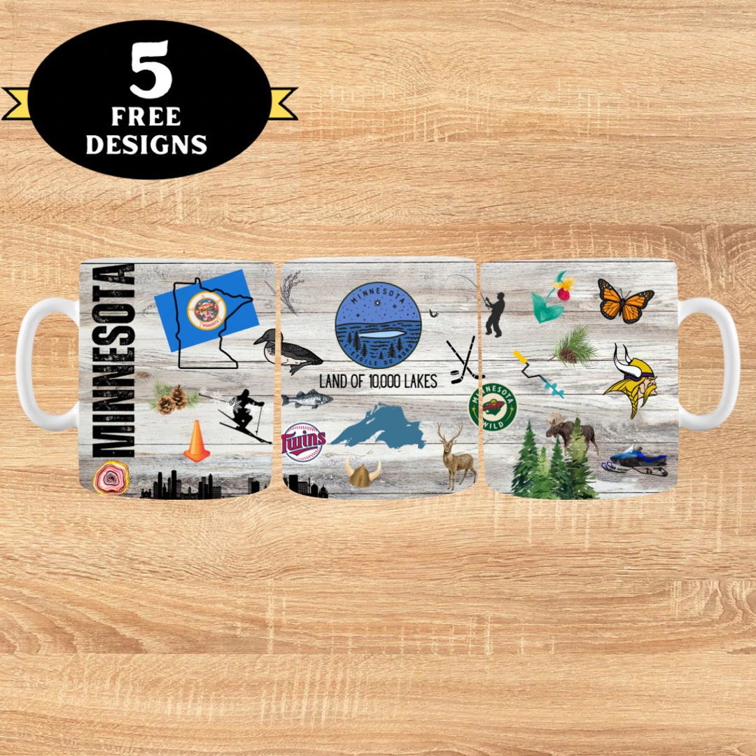 Minnesota Mug Png, State of Minnesota Mug Png, MN Sublimation Design ...