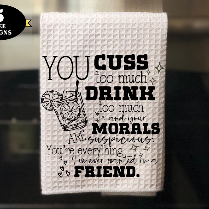 Funny Friends Towel Png - Etsy