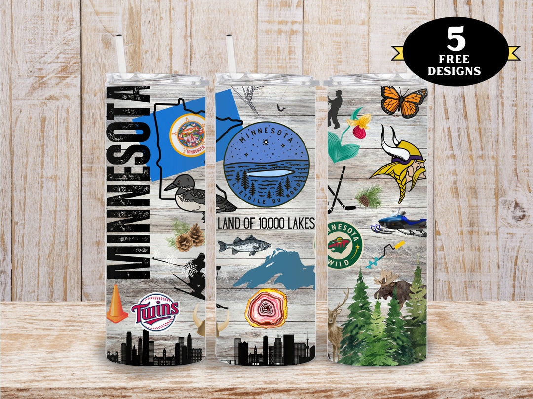 Minnesota Tumbler, Minnesota State Tumbler Png, Minnesota 20oz Tumbler ...