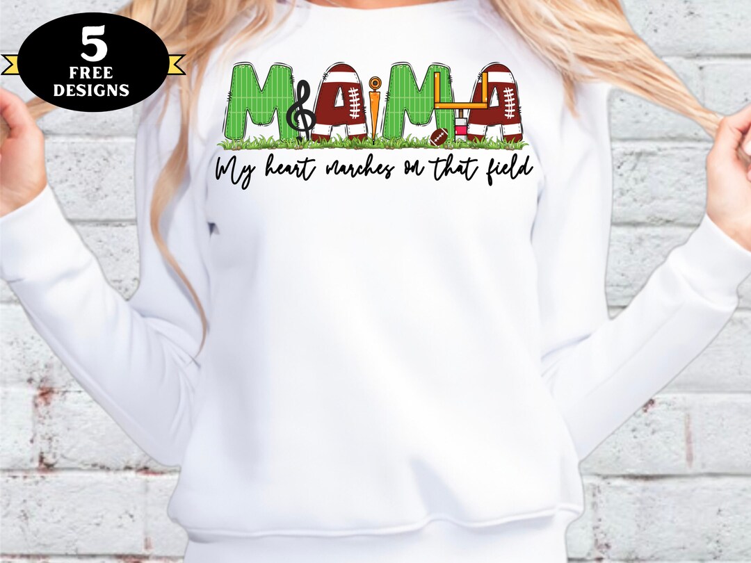 My Heart Marches on That Field Png, Marching Band Mom Png, Cute ...
