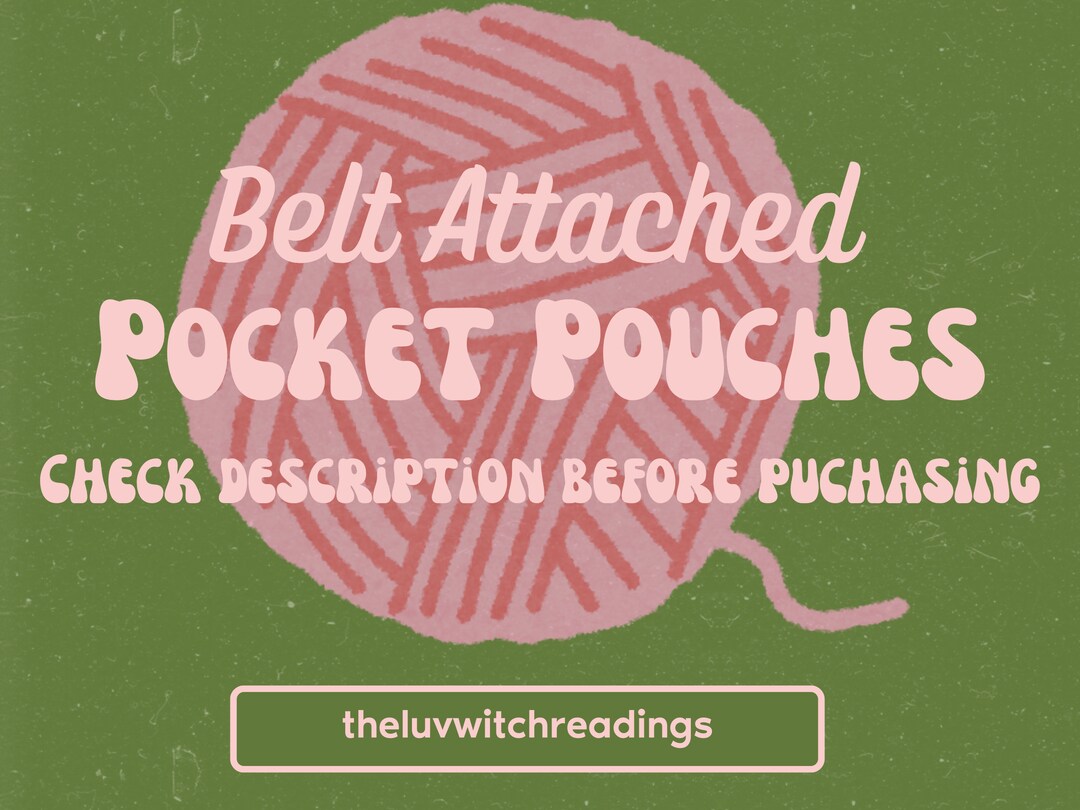 Belt Attached Pocket Pouch - Etsy