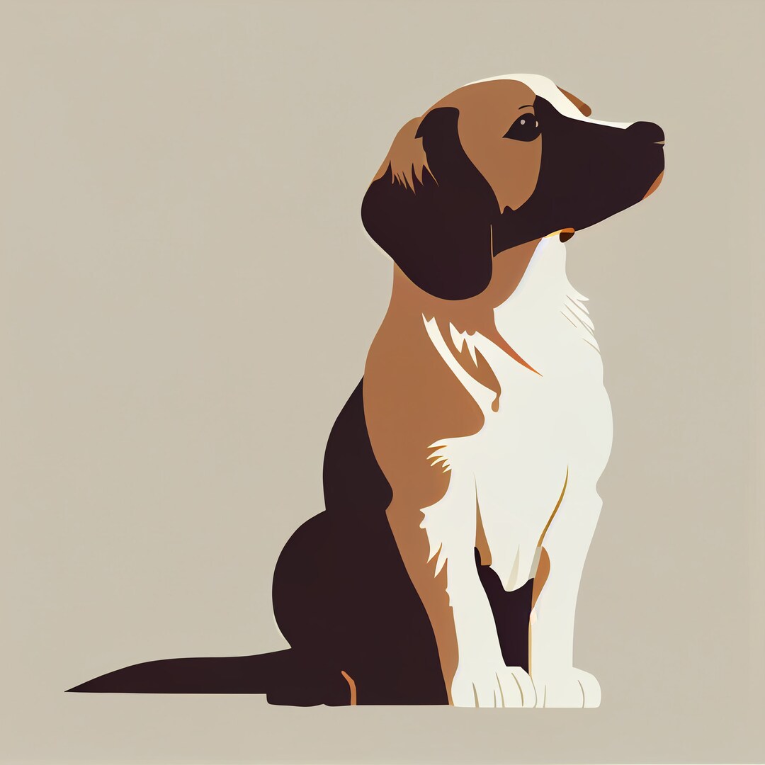 Minimalism Dog Instant Download Digital Art Printable Download Wall Art ...