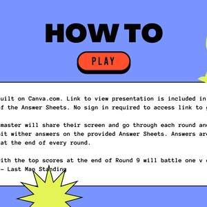 TRIVIA Digital Game | 11 Rounds & 110 Questions | Trivia Game | Party ...