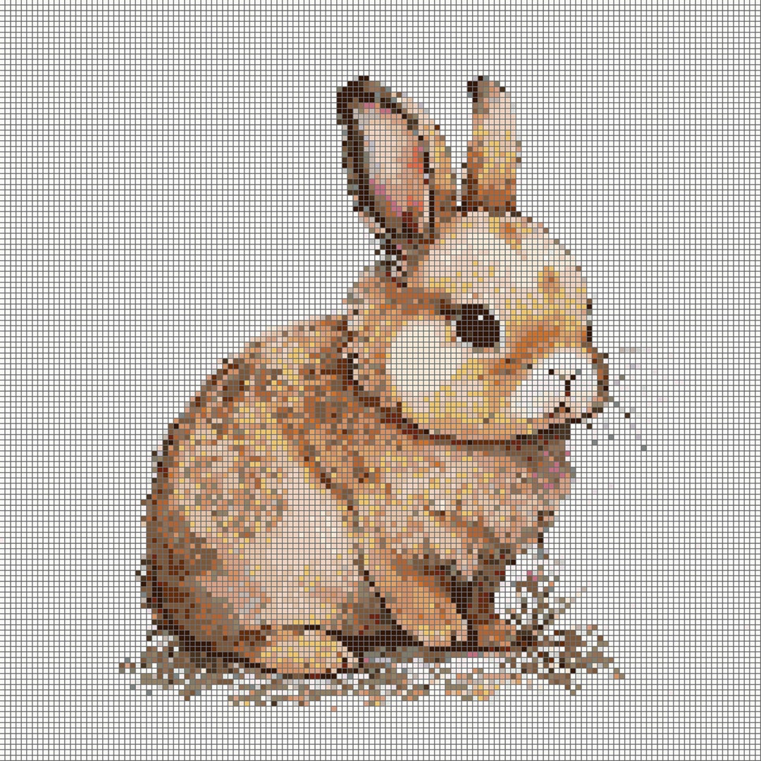 Rabbit Easter Cross Stitch Pattern Instant Digital Download Best Four ...